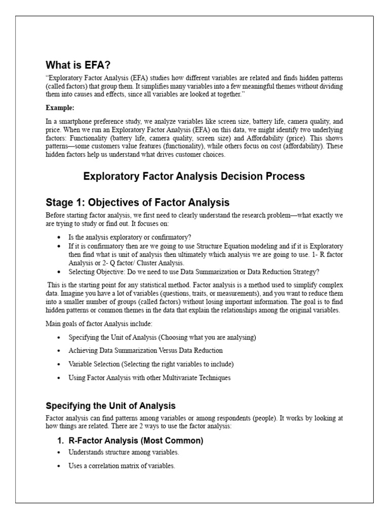 7 Stages of Factor Analysis PDF - Compressed | PDF | Factor Analysis | Principal Component Analysis