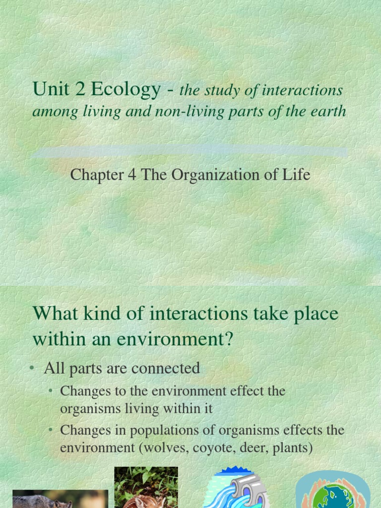 Unit 2 CH 4 Ecology | PDF | Ecology | Natural Environment