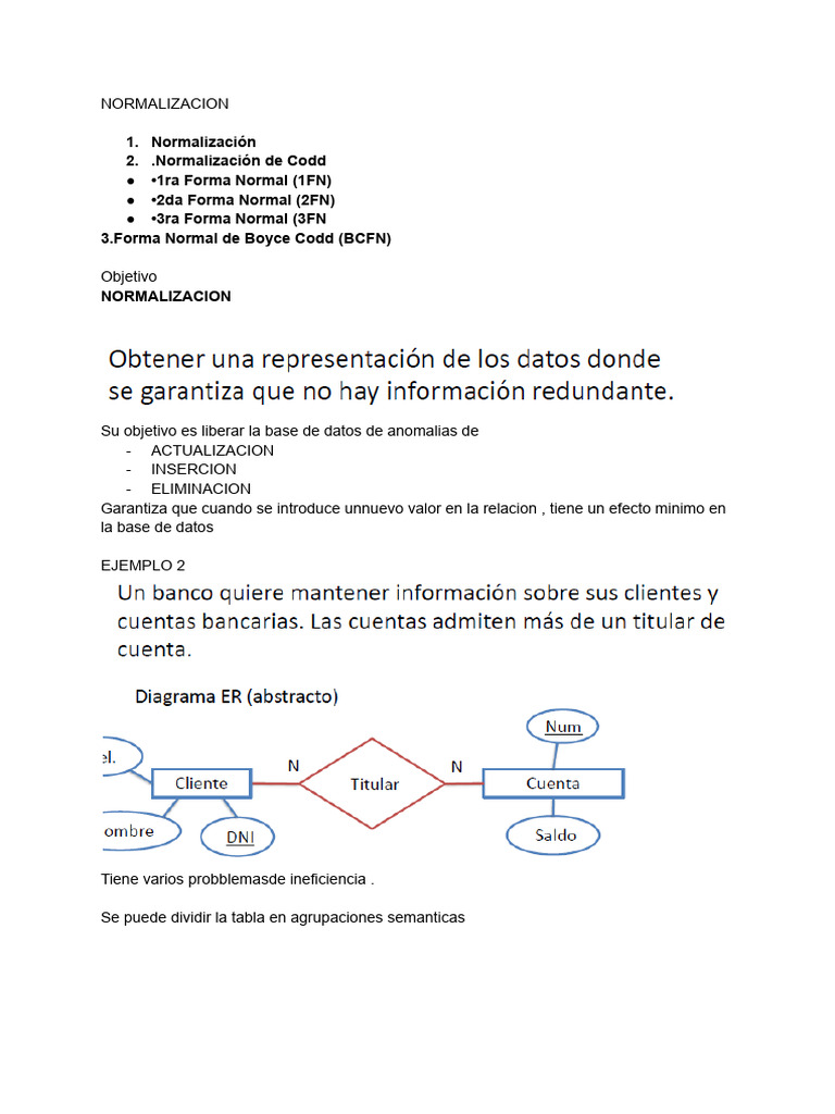 Normalización 2. .Normalización de Codd - 1ra Forma Normal (1FN) - 2da ...