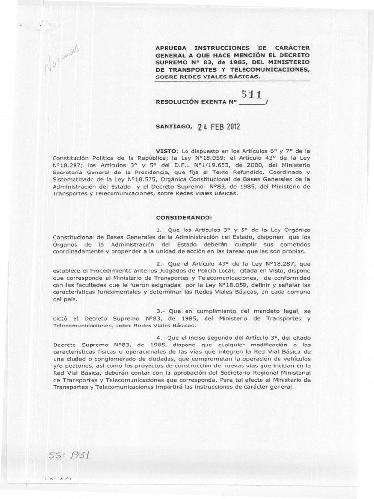 2 Resolución 511 2012 Instrucciones Generales Sobre IVB | PDF