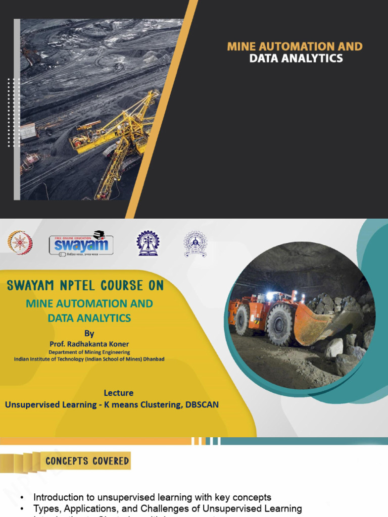 Lecture Unsupervised (17!04!2024) | PDF | Cluster Analysis | Machine ...