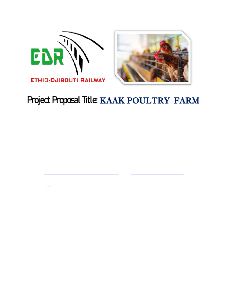 Poultry Farm Proposal @EDR by Workisa Temesgen | PDF | Taxes | Risk