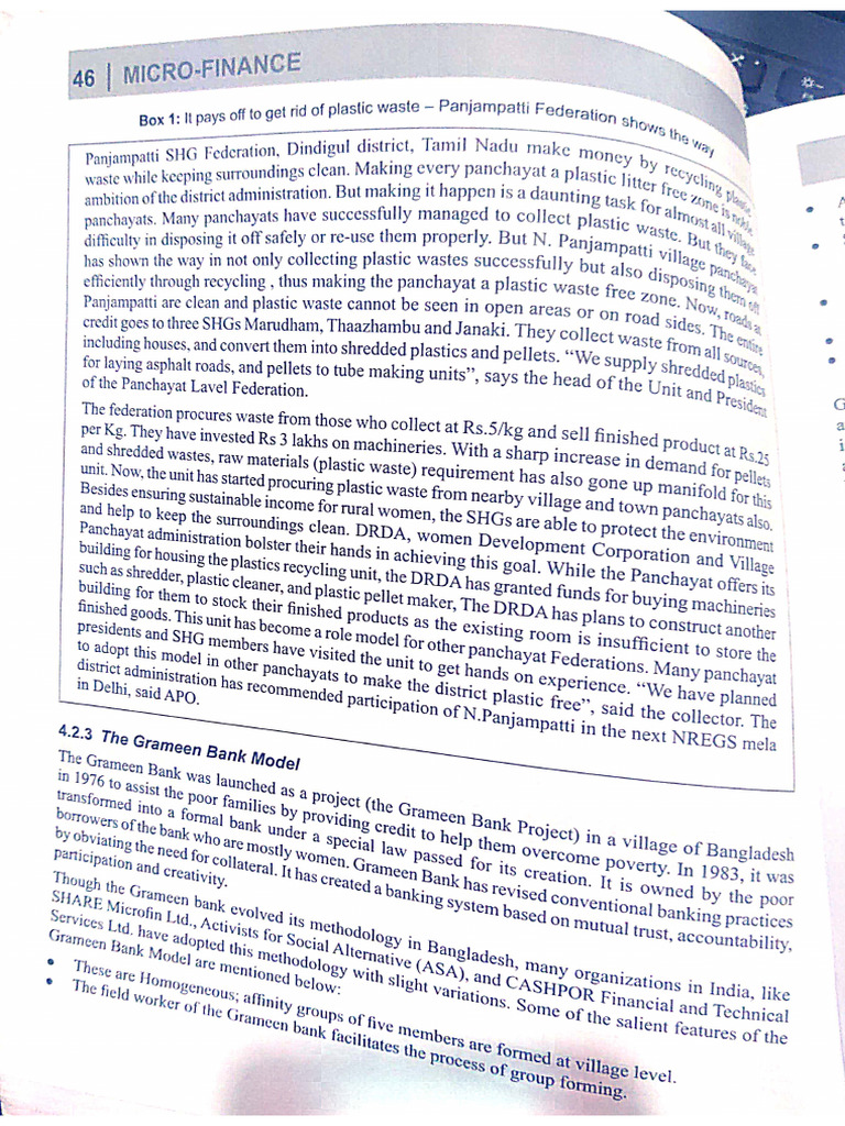 Grameen Bank Model | PDF