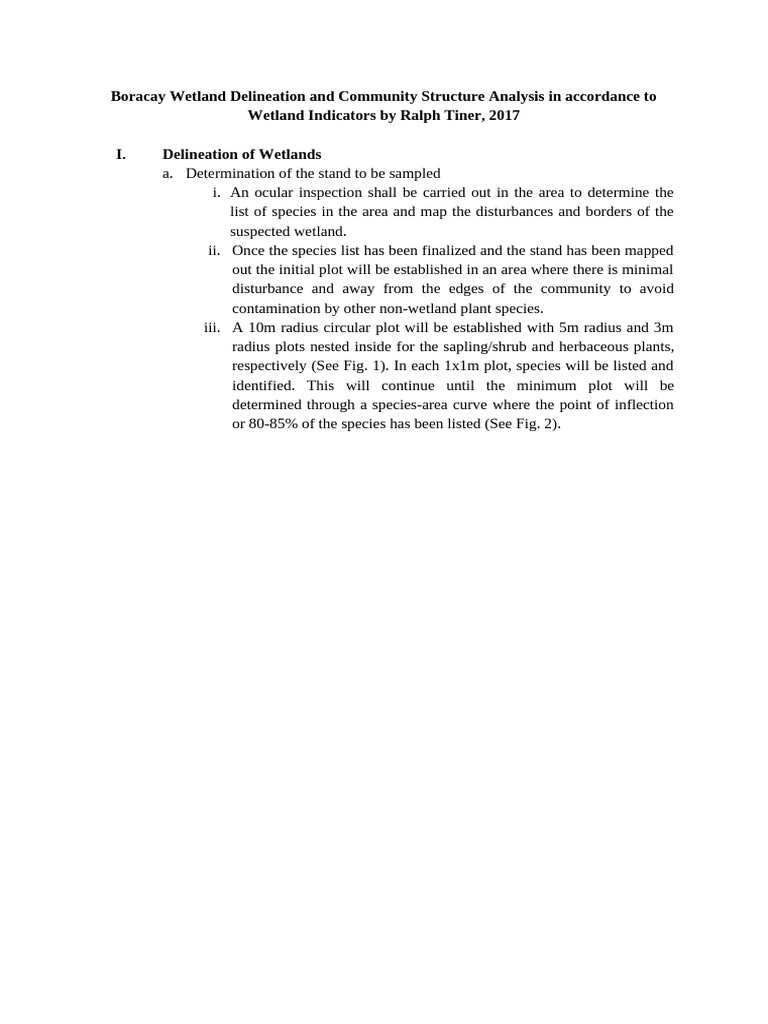 Boracay Wetland Analysis and Delineation | PDF | Wetland | Natural ...