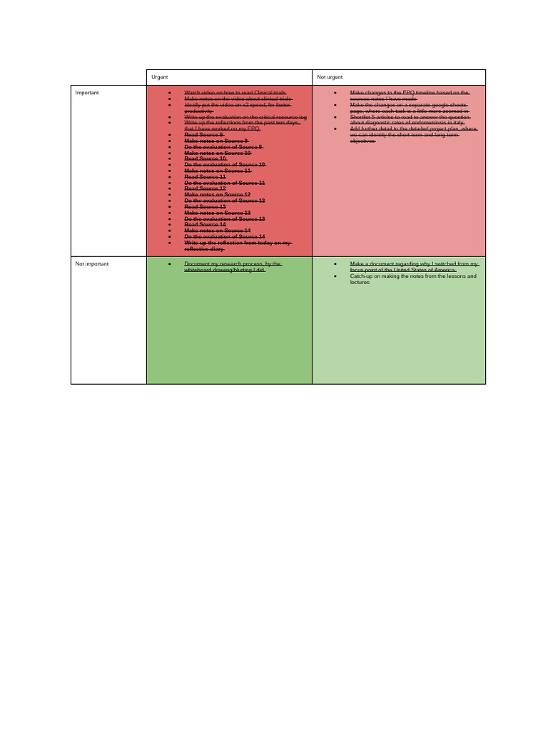 EPQ Task List and Research Plan | PDF | Methodology | Inquiry