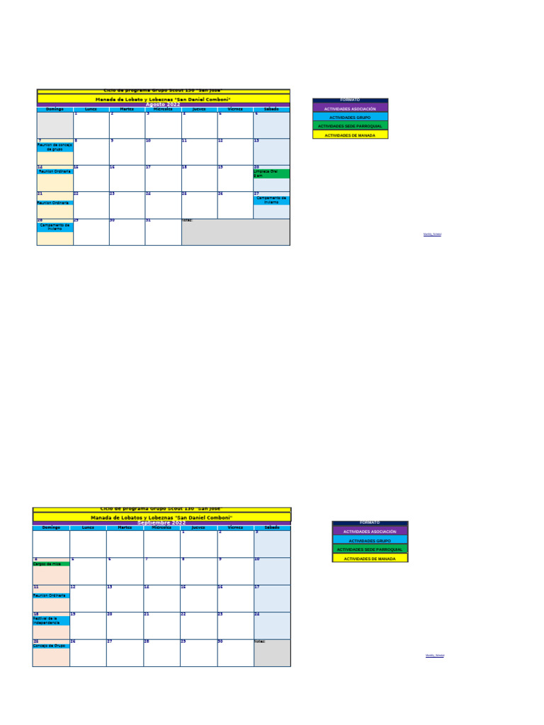 Ciclo de Programa Agosto A Diciembre | PDF