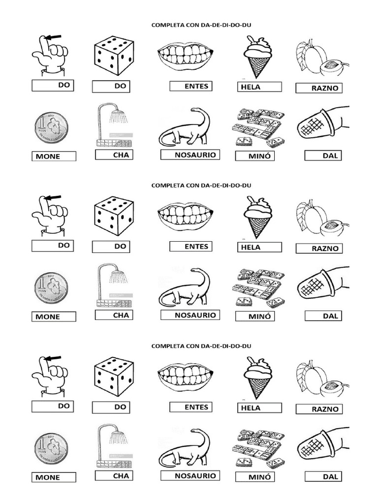 Fichas de de Did Do Du | PDF