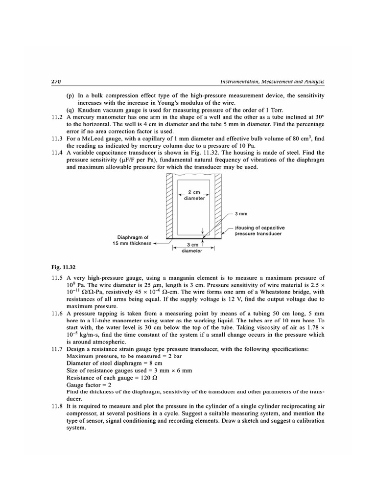 Numericals On Pressure | PDF