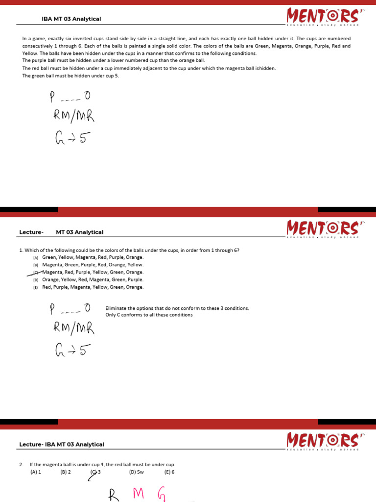 IBA BBA MT 03 Analytical | PDF | Magenta | Green