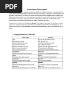 Types of Afrikaans Pronouns Explained | PDF