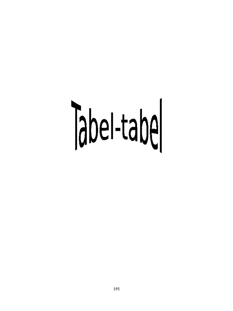 Tabel | PDF
