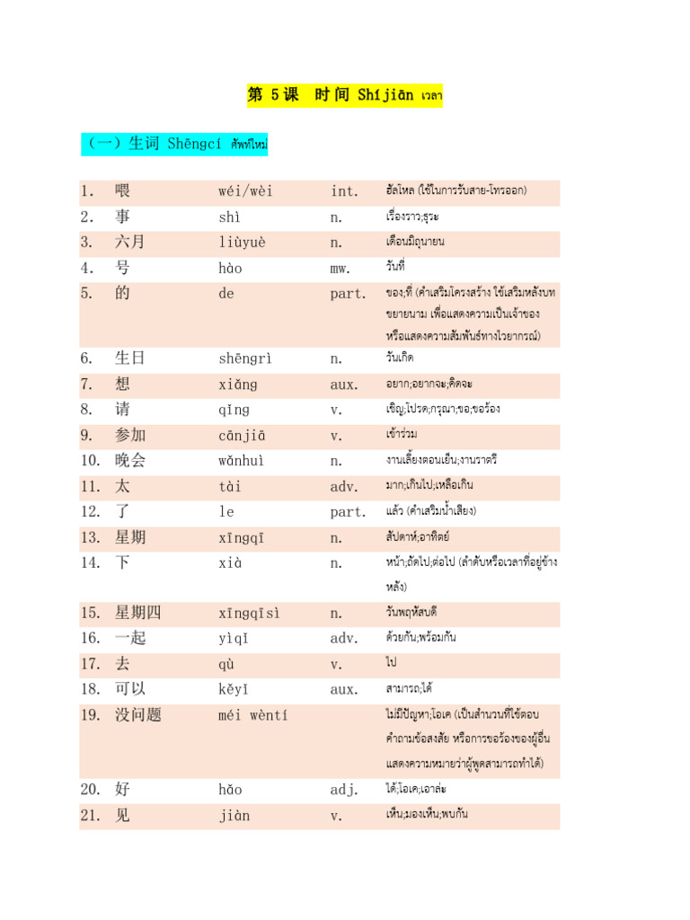 Scrip 第 5 课 时间 | PDF