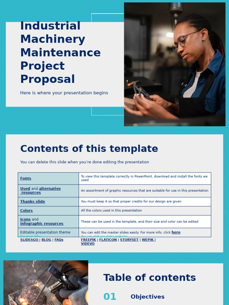 Industrial Machinery Maintenance Project Proposal by Slidesgo | PDF ...