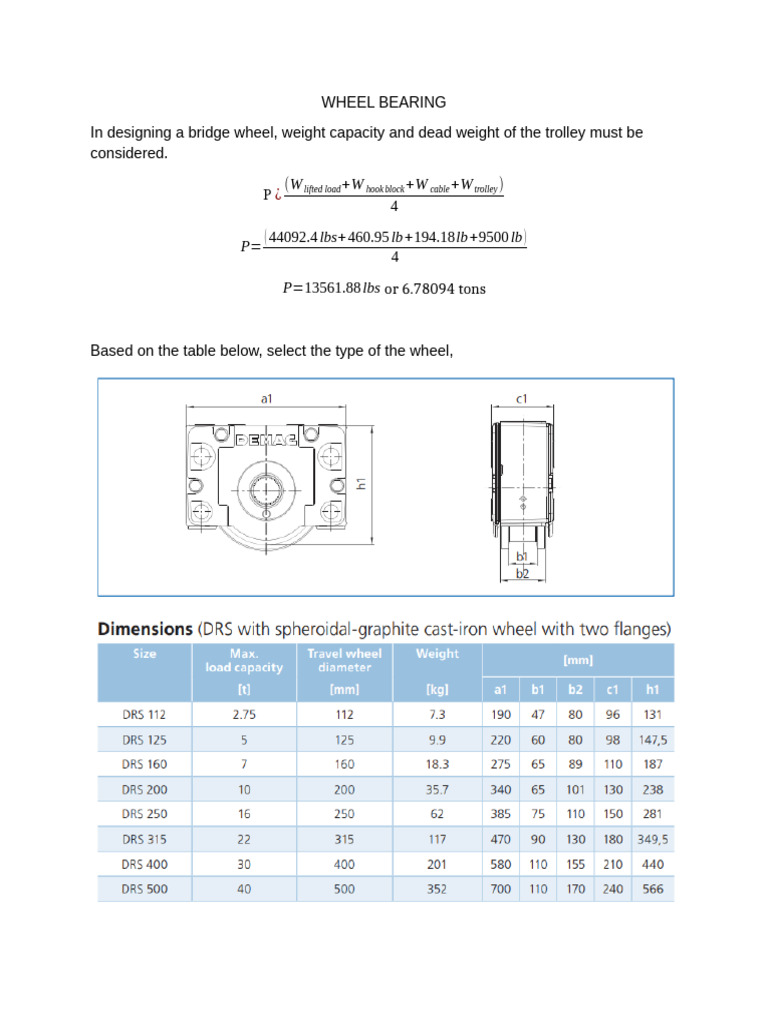 Wheel Bridge and Wheel Bearing | PDF | Bearing (Mechanical ...