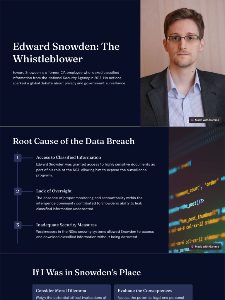 Edward Snowden The Whistleblower | PDF | Edward Snowden | National ...