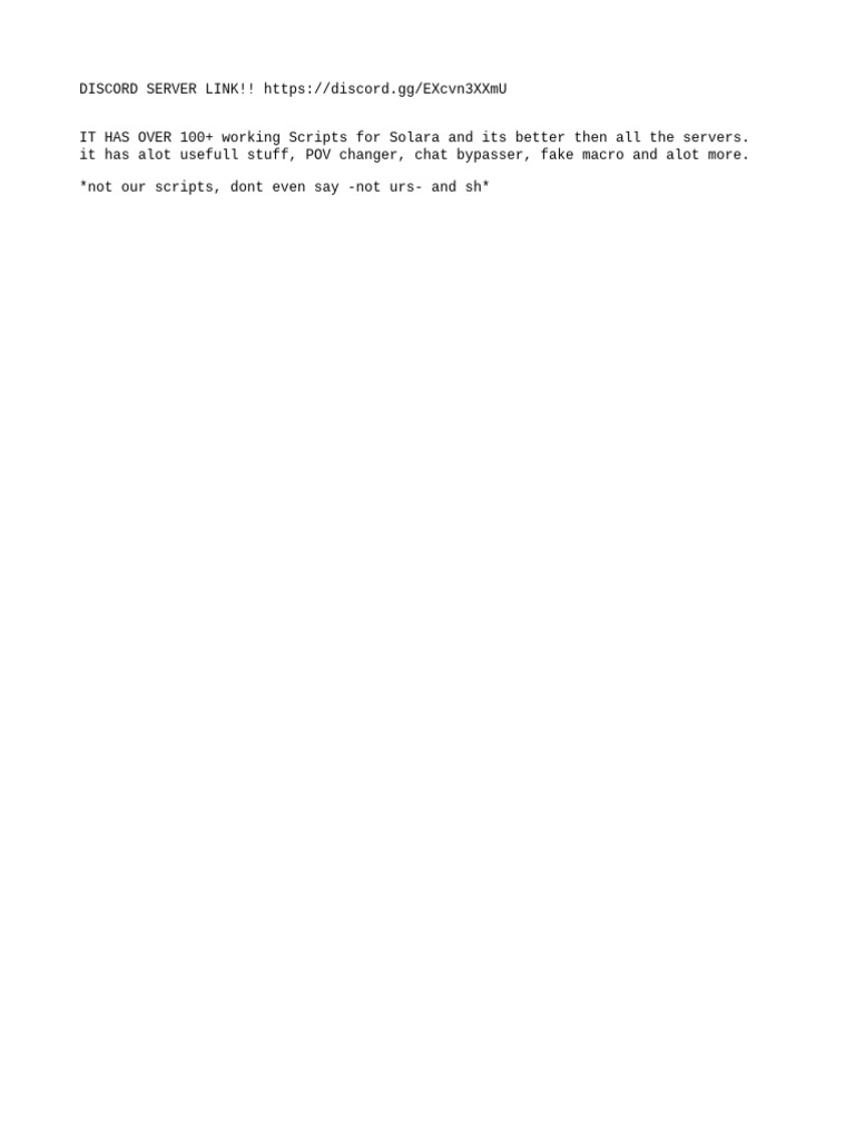 Script Solara Supported | PDF