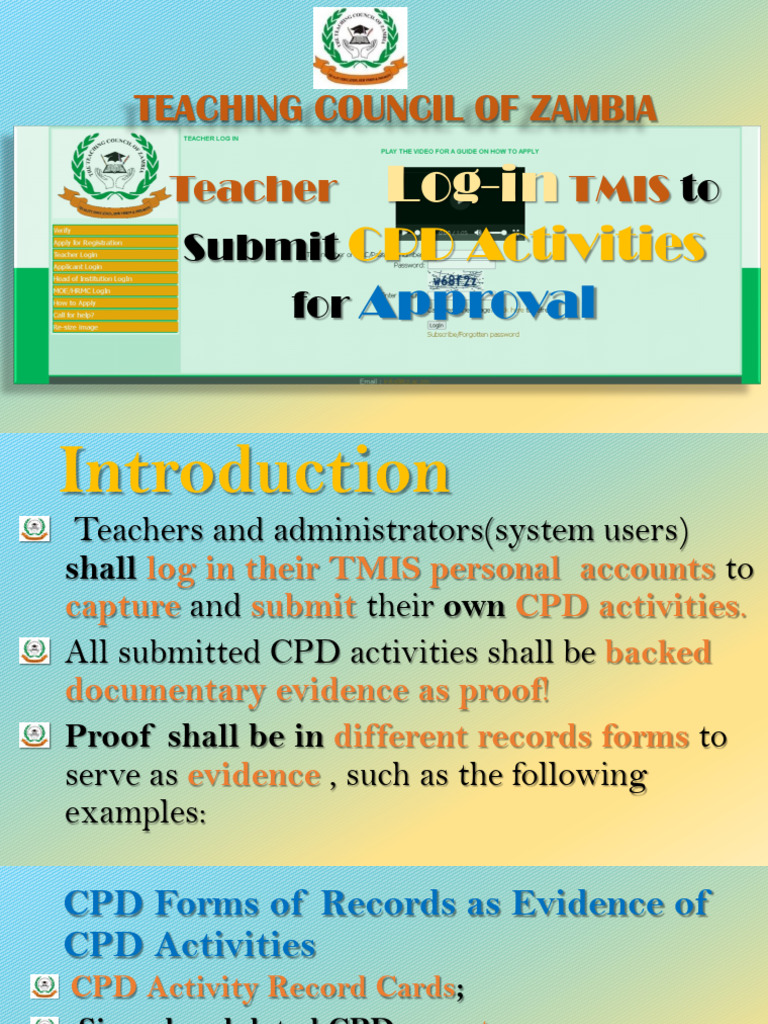 ED - Submission of CPD Activitivies For Approval | PDF | Password | Login