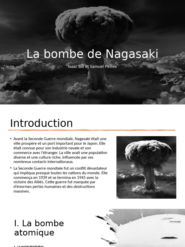 Impact de la bombe sur Nagasaki | PDF | Arme nucléaire | Nagasaki