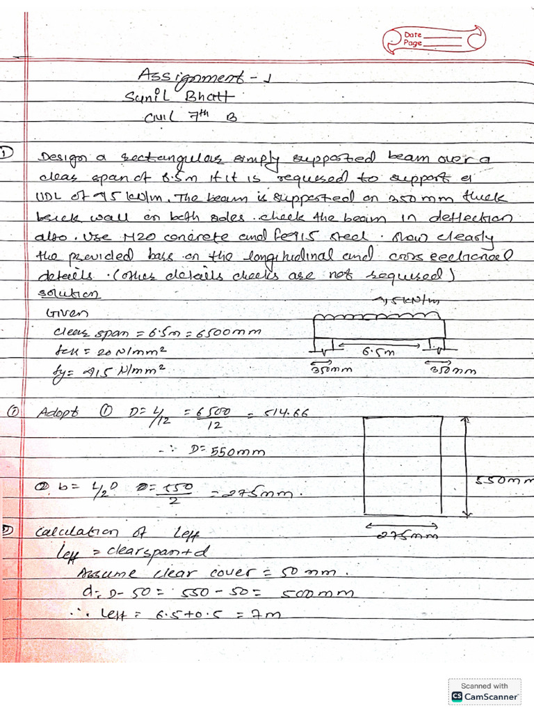 RCC Assignment 1 Sunil Bhatt | PDF