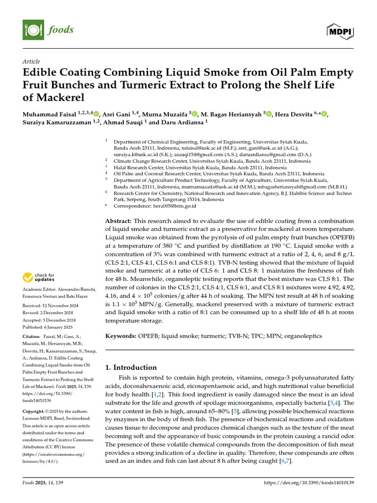 Edible Coating Combining Liquid Smoke | PDF | Odor | Essential Oil