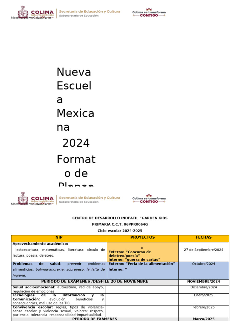 Planeacion Mayo | PDF