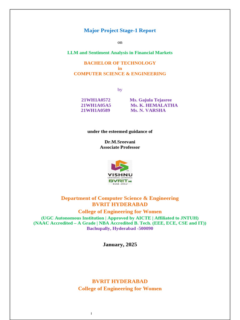 Major Project Report Part - 1 | PDF | Learning