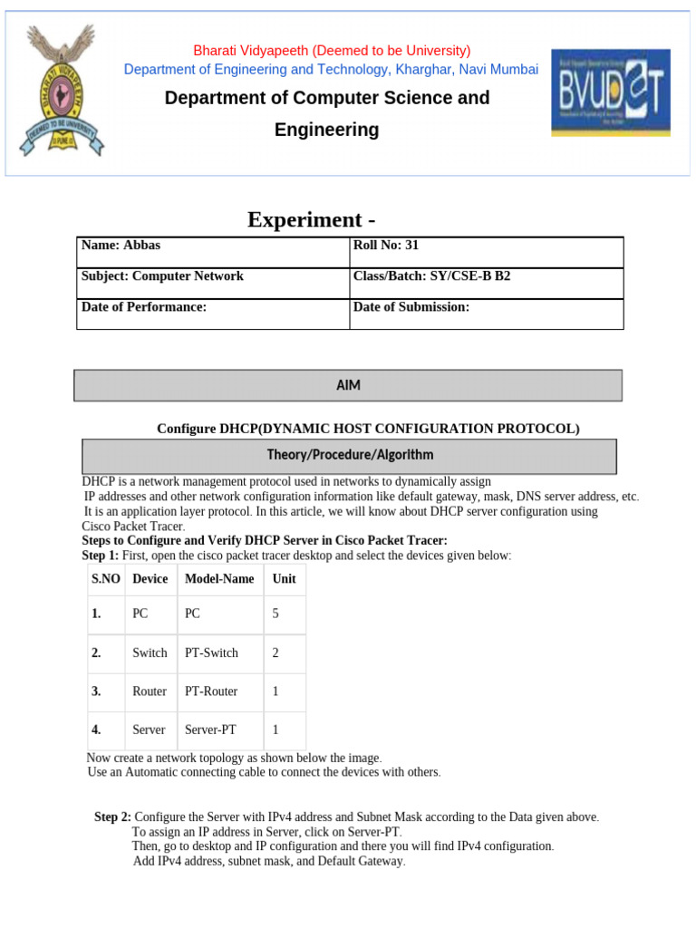 Computer Network Exp6 | PDF | Ip Address | Computer Network