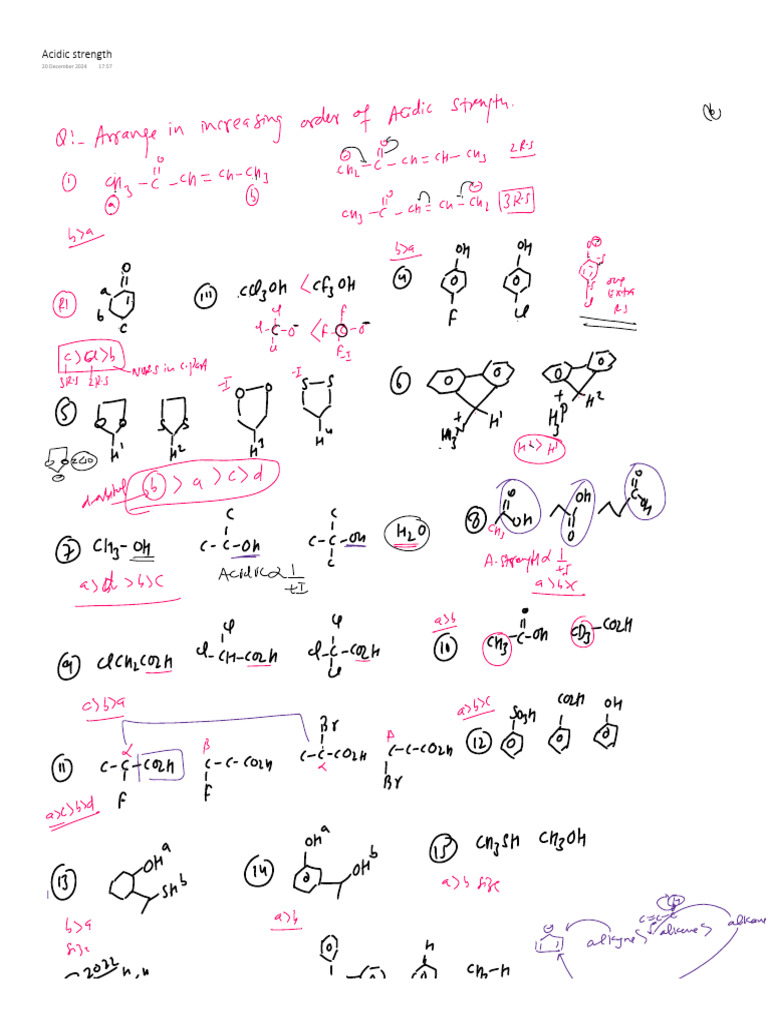 Acidic Strength - PDF Er | PDF