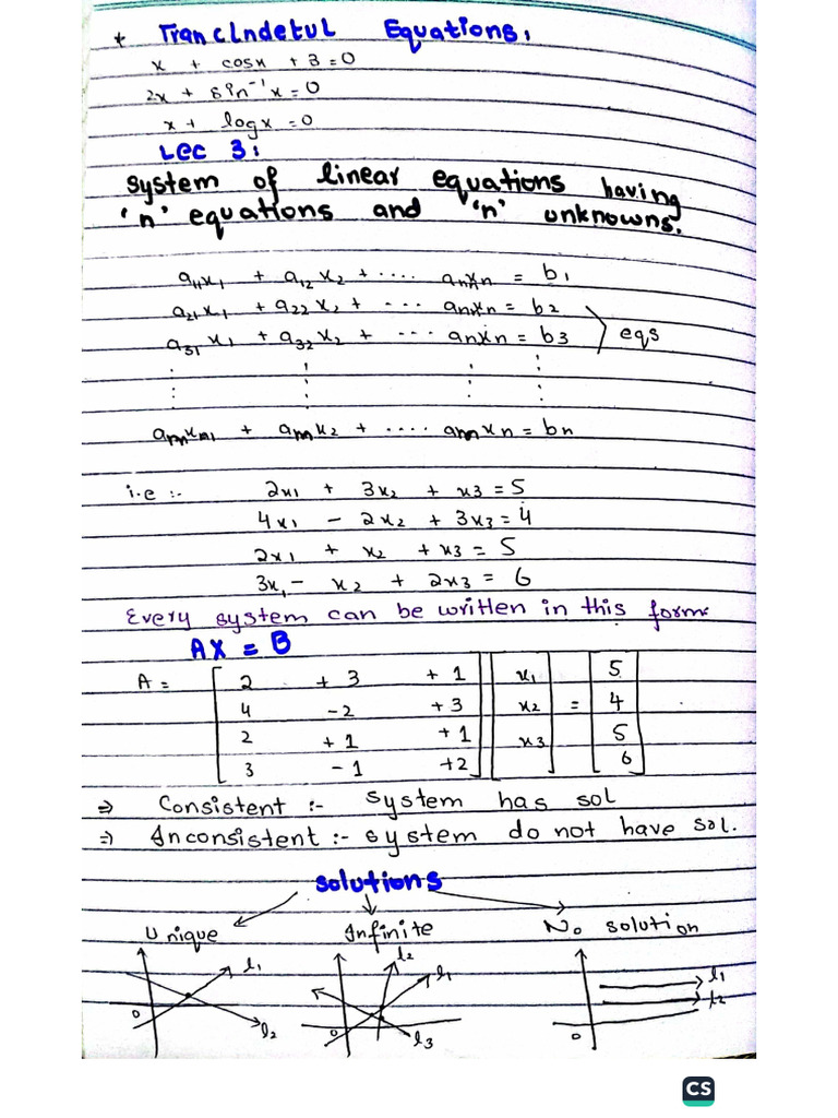 Linera Algebra Notes | PDF