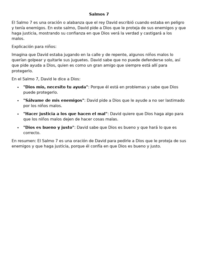 Salmos 7 | PDF