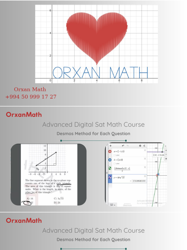 Advanced SAT Math with Desmos | PDF | Mathematics