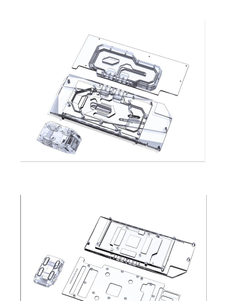 Bykski Full Coverage GPU Water Block W Integrated Active Backplate For ...