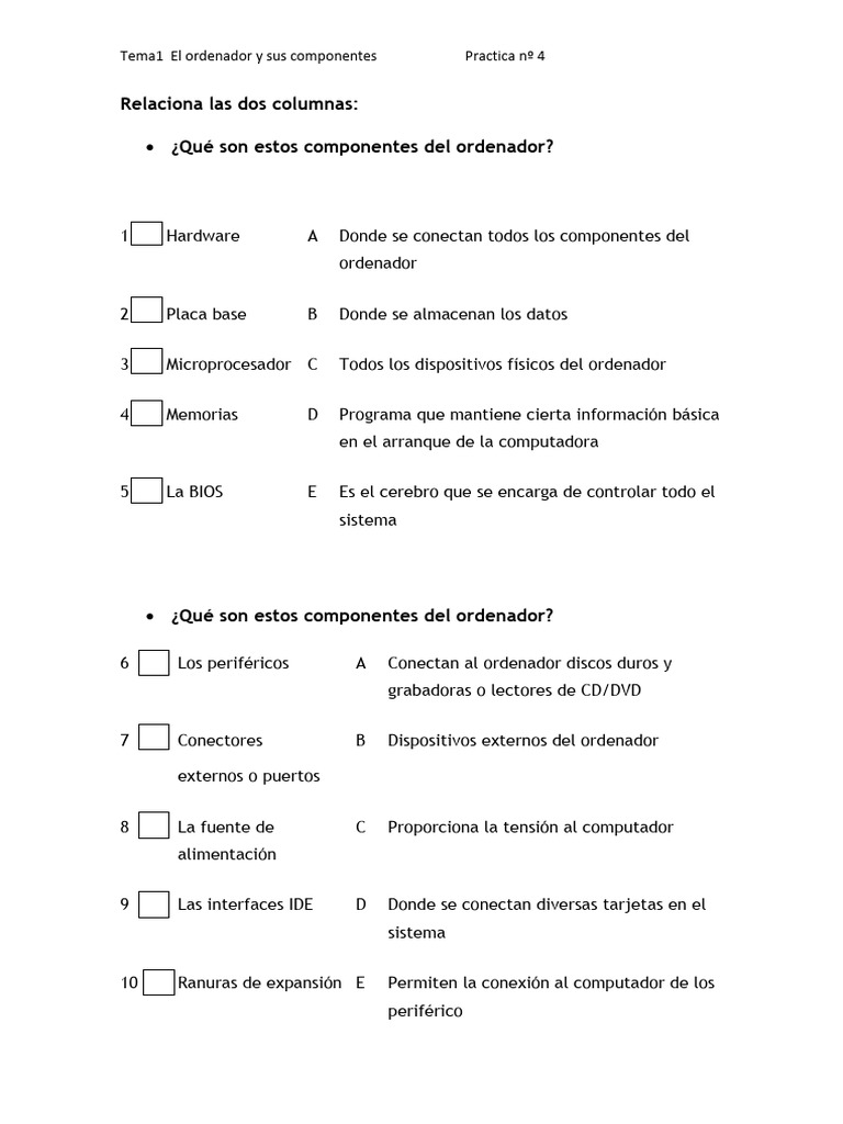 Practica 2 HARDWARE | PDF | Hardware de la computadora | Periférico