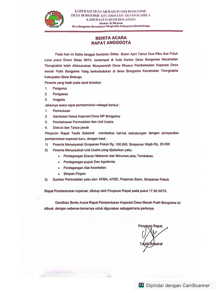 Ba Rapat Anggota | PDF