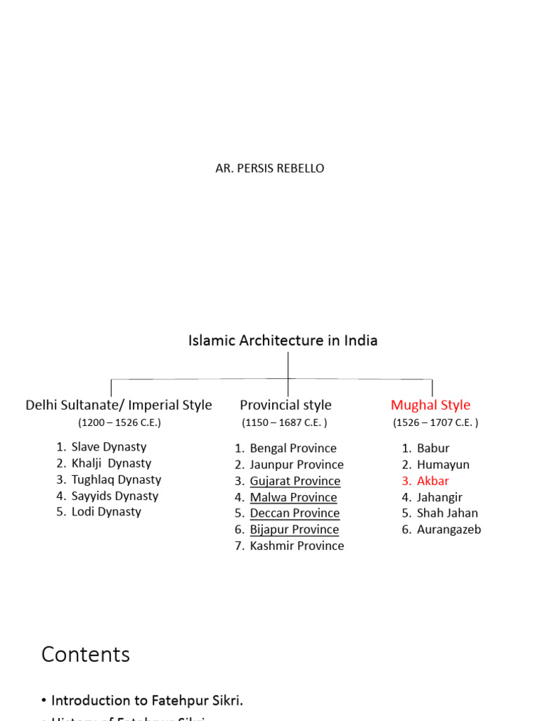 Islamic Architecture Lec 6 | PDF | Mughal Empire | Architectural Design