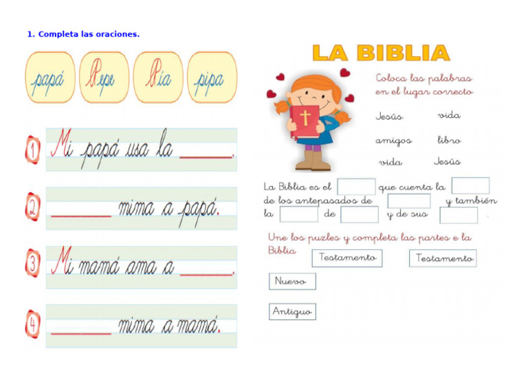 Completa Las Oraciones | PDF