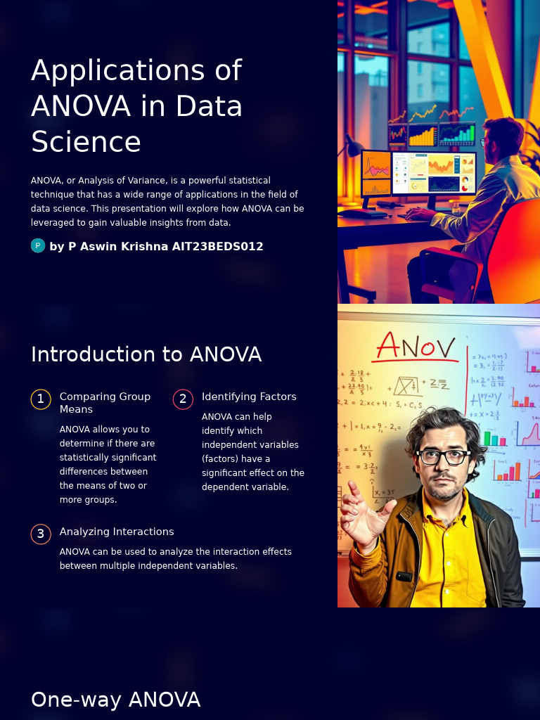 Applications of ANOVA in Data Science | PDF | Analysis Of Variance | F Test