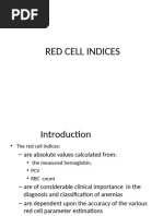 Red Cell Indices: Calculation & Interpretation | PDF | Anemia | Hematology