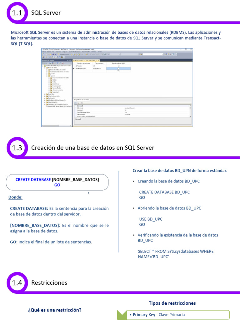 Semana 3 - SQL 1 | PDF | SQL | Servidor SQL de Microsoft
