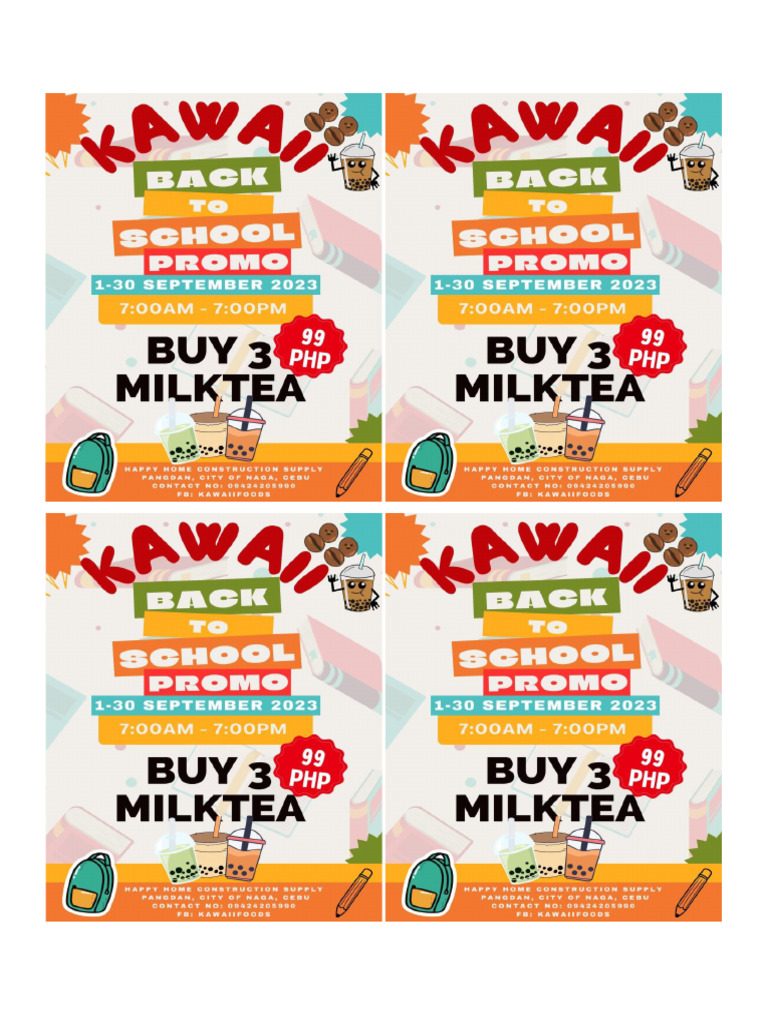 Back To School Promo 4s | PDF