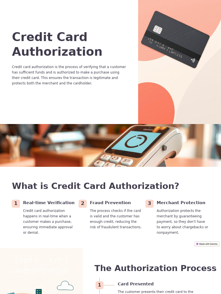 Credit Card Authorization Process Overview | PDF | Credit Card ...