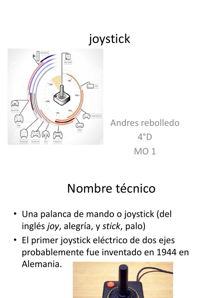 Historia y evolución del joystick | PDF | Juegos de consolas | Nintendo
