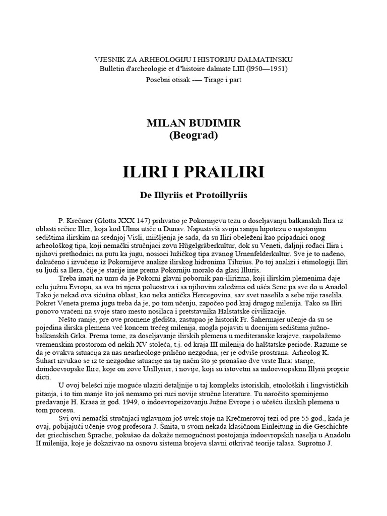 Milan Budimir - Iliri i Prailiri.pdf · Верзија 1 | PDF