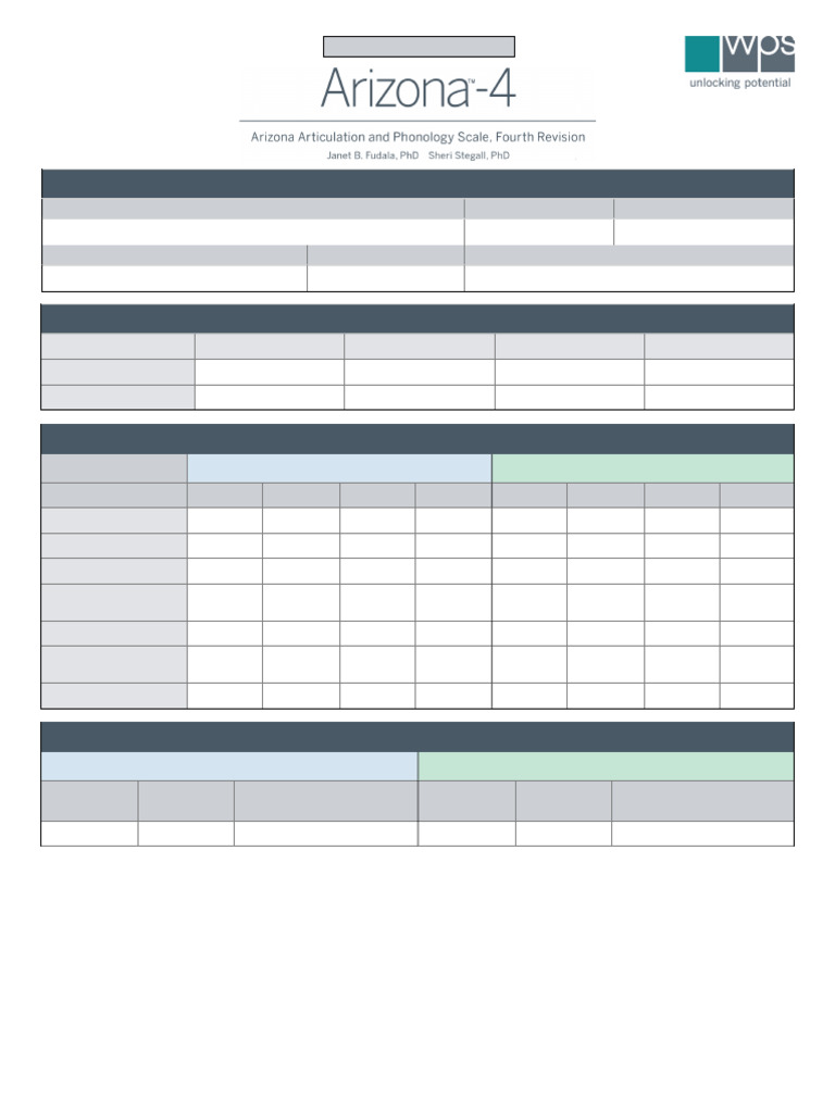 Arizona-4 Sample Report for Maya S. | PDF | Linguistics