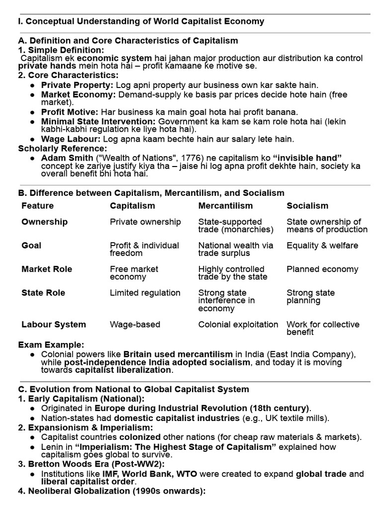 World Capitalist Economy. Hing | PDF | Capitalism | Structural Adjustment