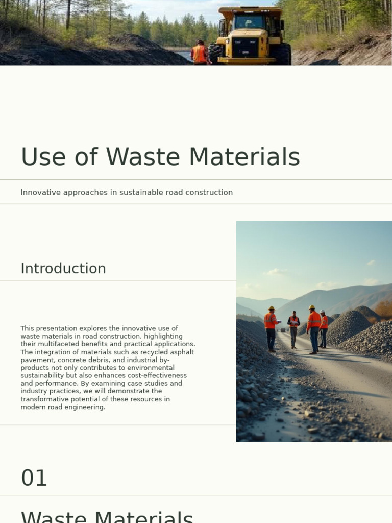 Use of Waste Materials | PDF | Waste | Recycling