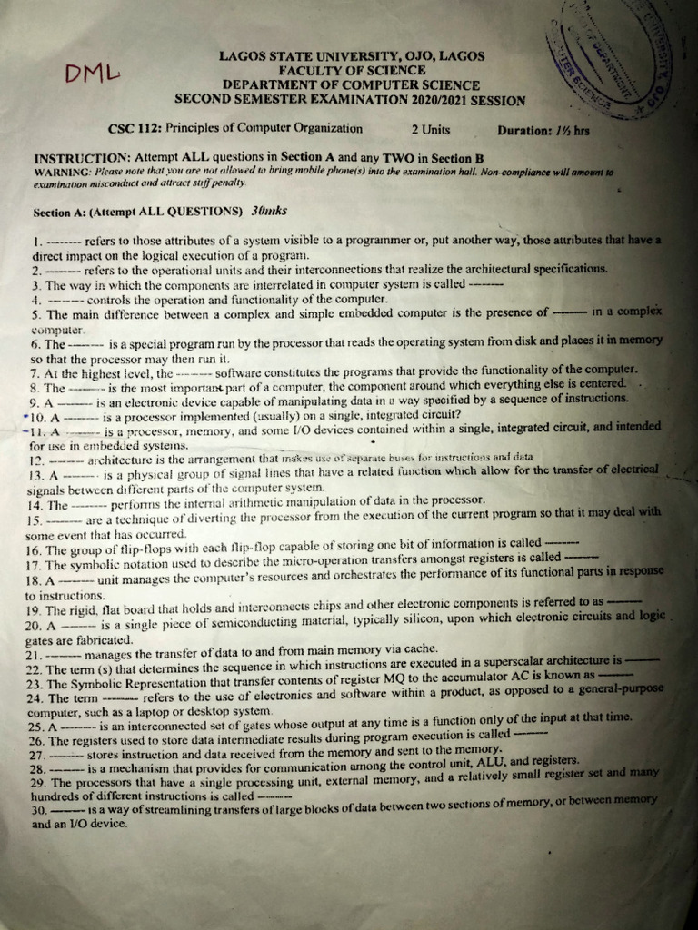 Dml. CSC 112 &132 PQ | PDF