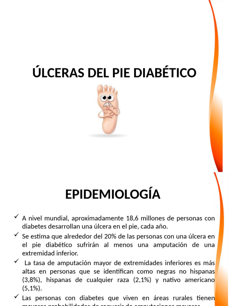 ÚLCERAS DEL PIE DIABÉTICO Present | PDF | Diabetes | Enfermedades y ...