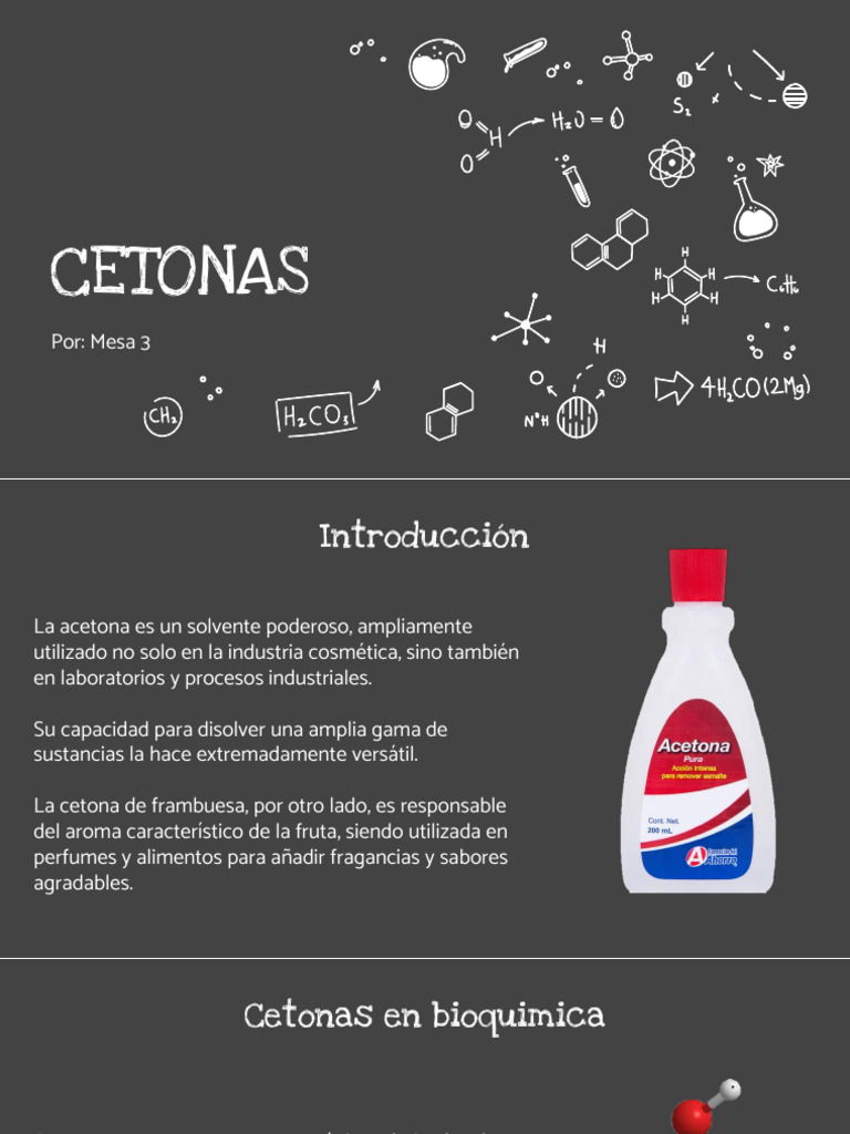Cetonas: Estructura y Nomenclatura | PDF