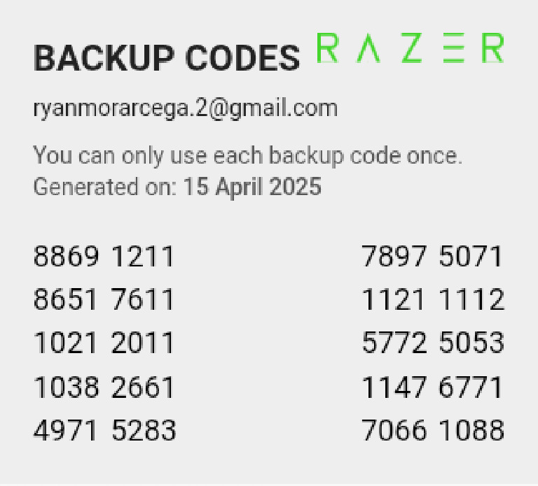 Razer Id Codes 1744654058100 | PDF